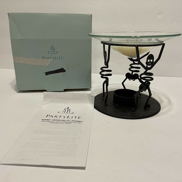 PartyLite | Accents | Partylite Aroma Melt Wax Warmer Bones Skeleton ...